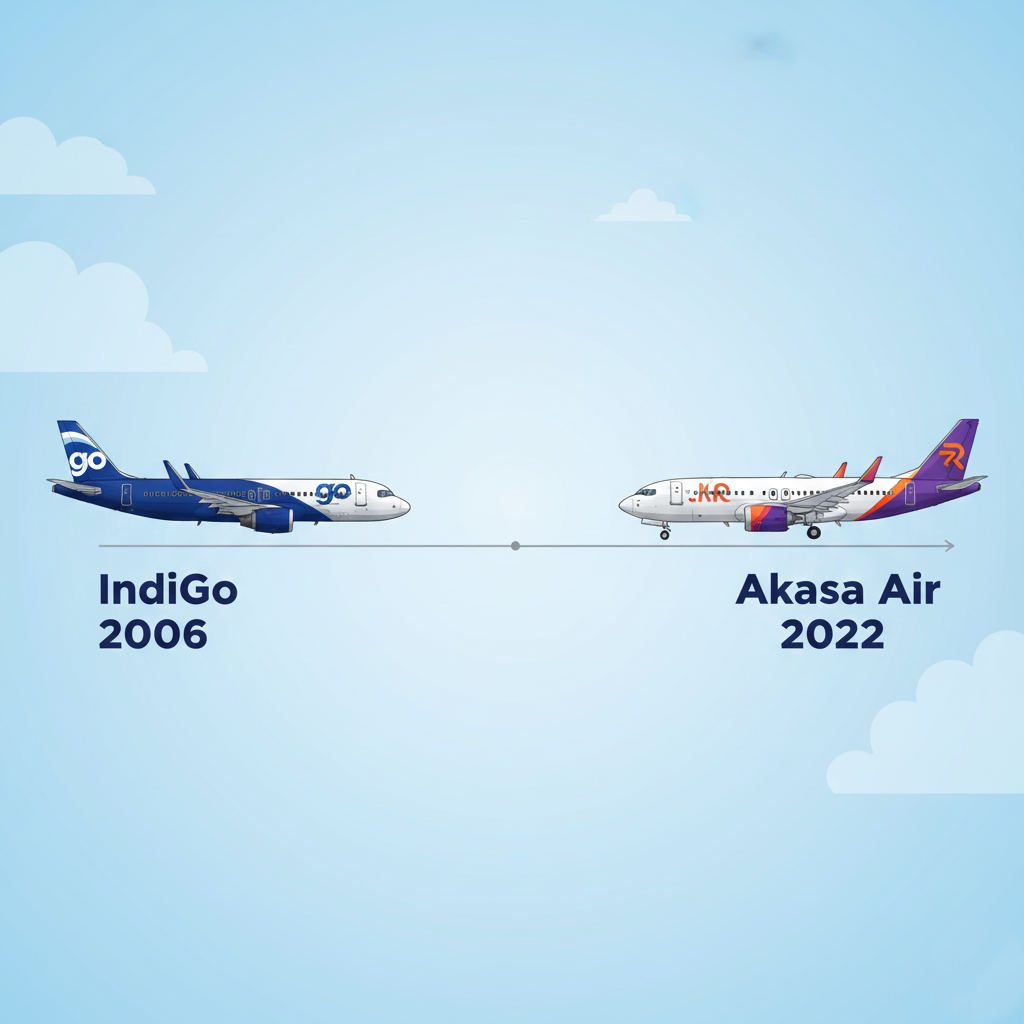 IndiGo vs Akasa Air: Salary, Growth, Fleet & Pilot Hiring